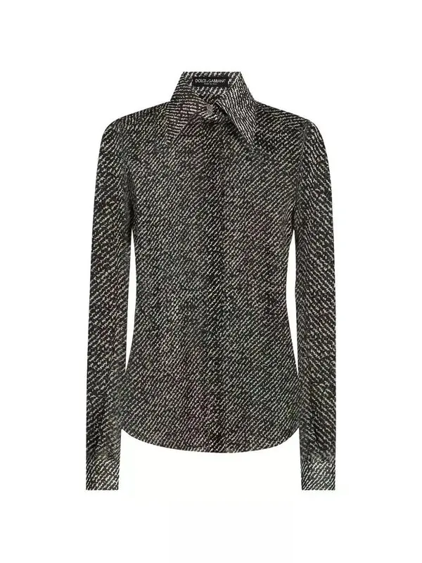Dolce & Gabbana Rose-print Shirt - Black