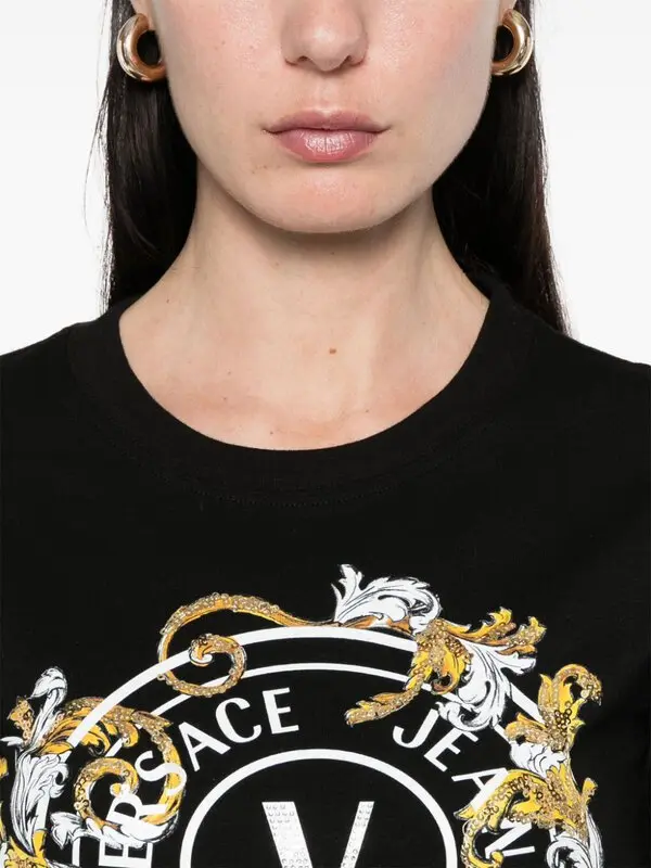 Versace Logo-print T-shirt - Black