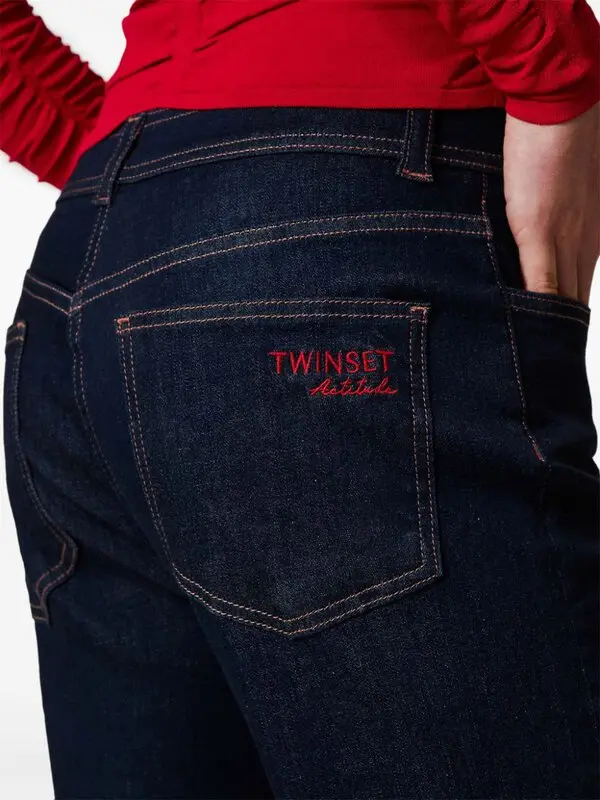 TWINSET Folded Cropped Jeans