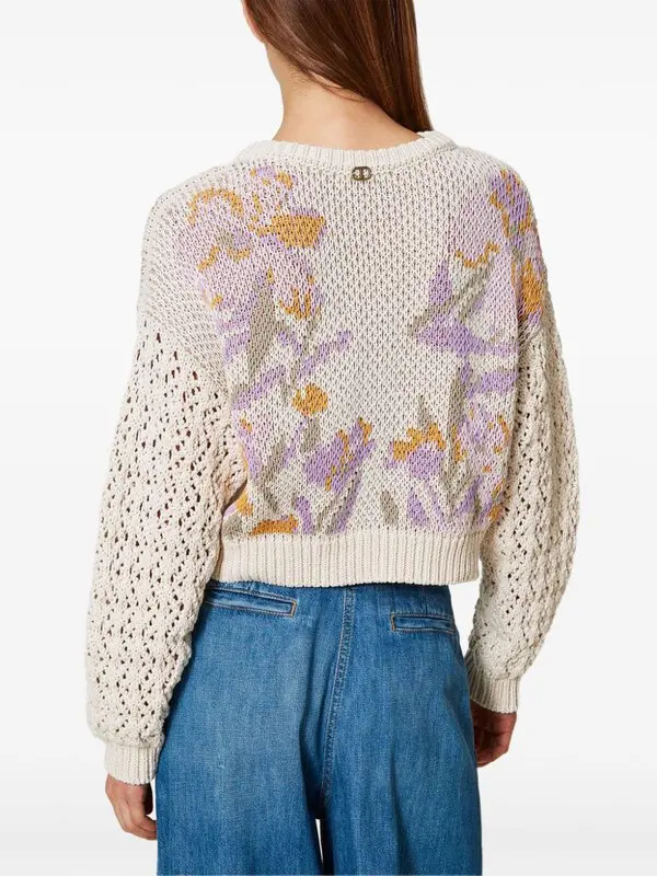 TWINSET Floral-jacquard Sweater