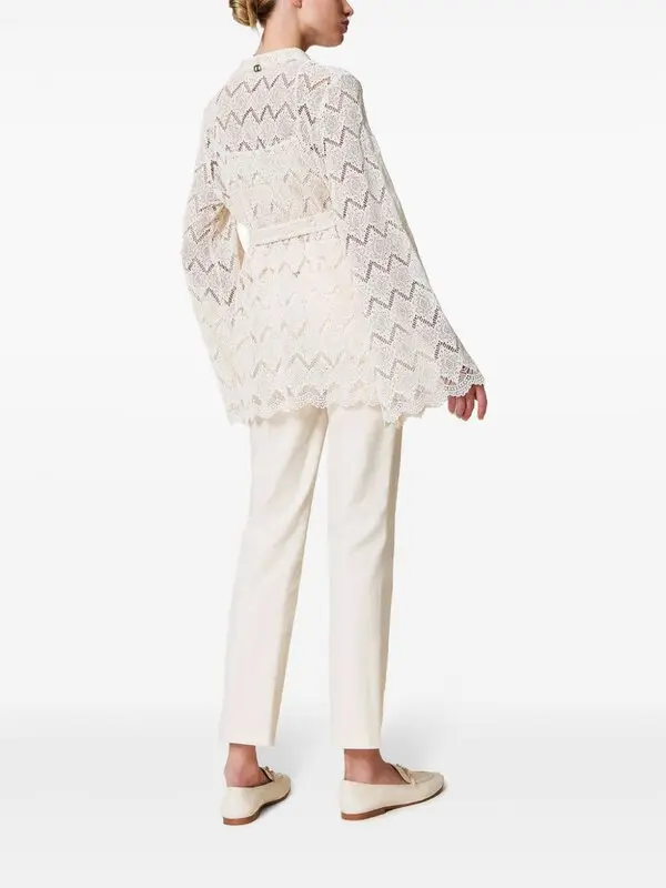 TWINSET Straight-leg Gabardine Trousers