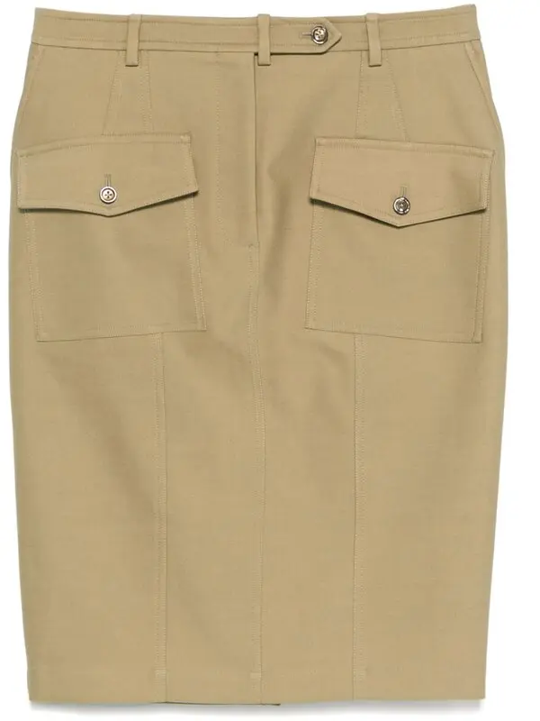TOM FORD Patch-pocket Midi Skirt - Green
