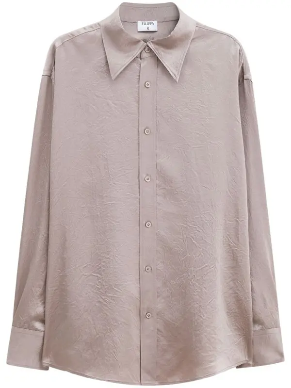 Filippa K Crinkled Shirt - Neutrals