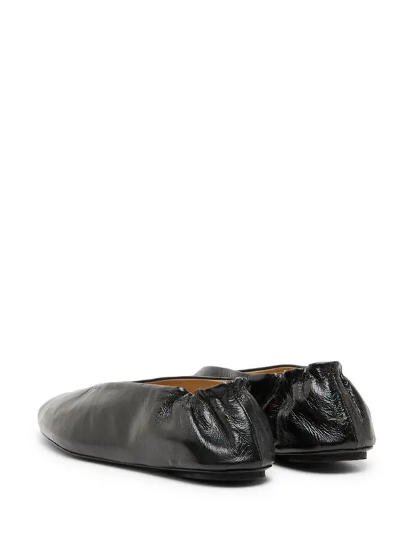 Marsèll Strascico Leather Ballet Flats - Black