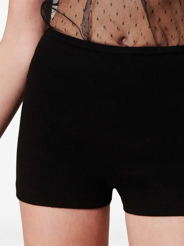 TWINSET Fitted Fine-knit Shorts