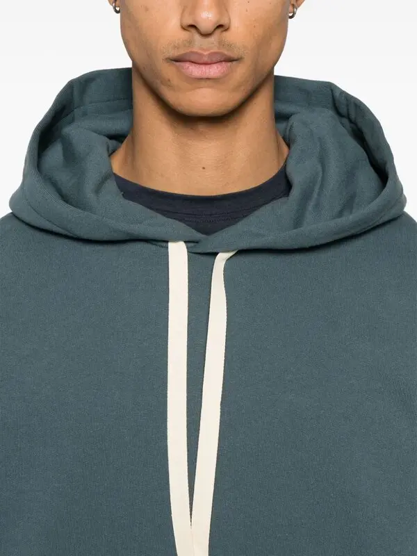 JIL SANDER Logo-patch Hoodie - Blue