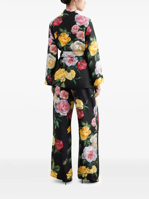 Dolce & Gabbana Floral-print Shirt - Black