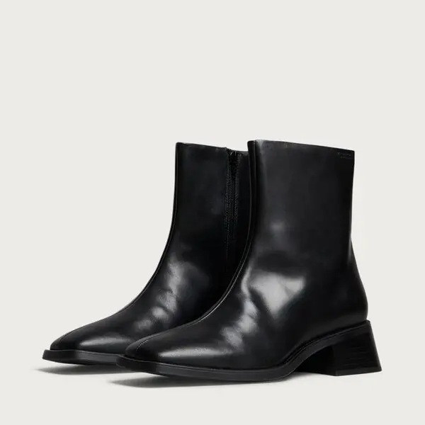 VAGABOND SHOEMAKERS Blanca Leather Ankle Boot - Black