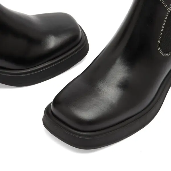 VAGABOND SHOEMAKERS Dorah Leather Ankle Boots - Black/white