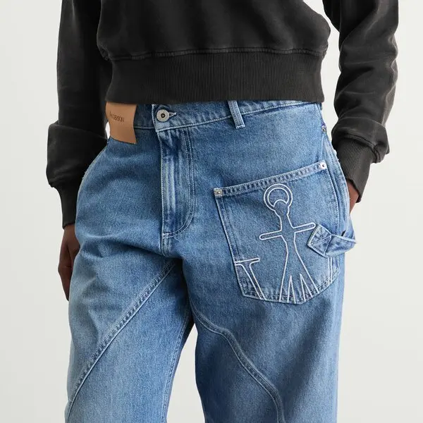 JW Anderson Twisted Workwear Jeans - Light Blue