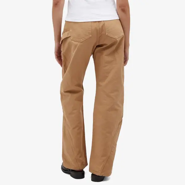 JW Anderson Twisted Workwear Trousers - Flax