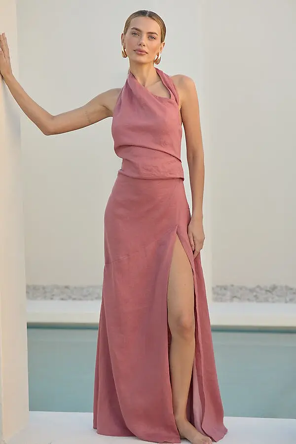 t shirt dress linen Button Down T Shirt Dress - Beach main image 0