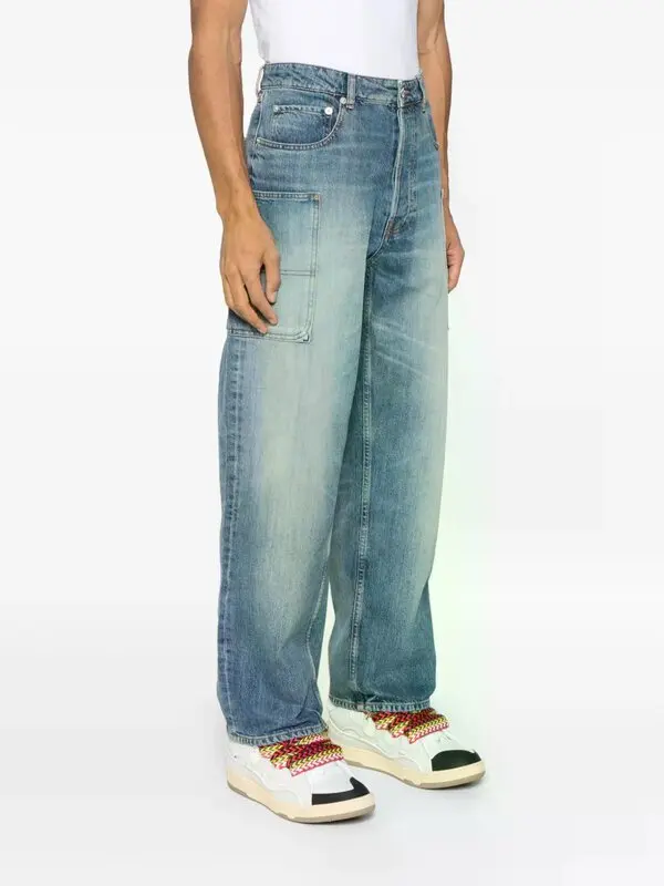 Kenzo Patch Pocket Jeans - Blue
