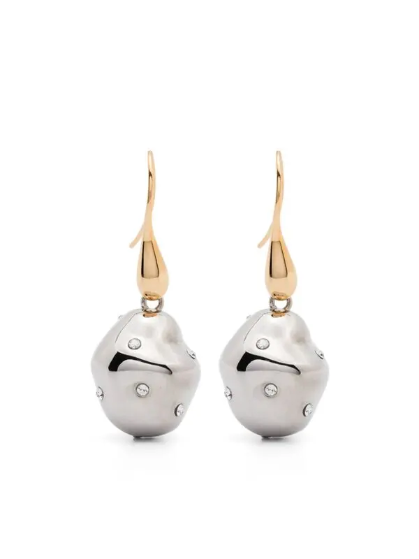 Marni Crystal-embellished Drop Earrings - Silver