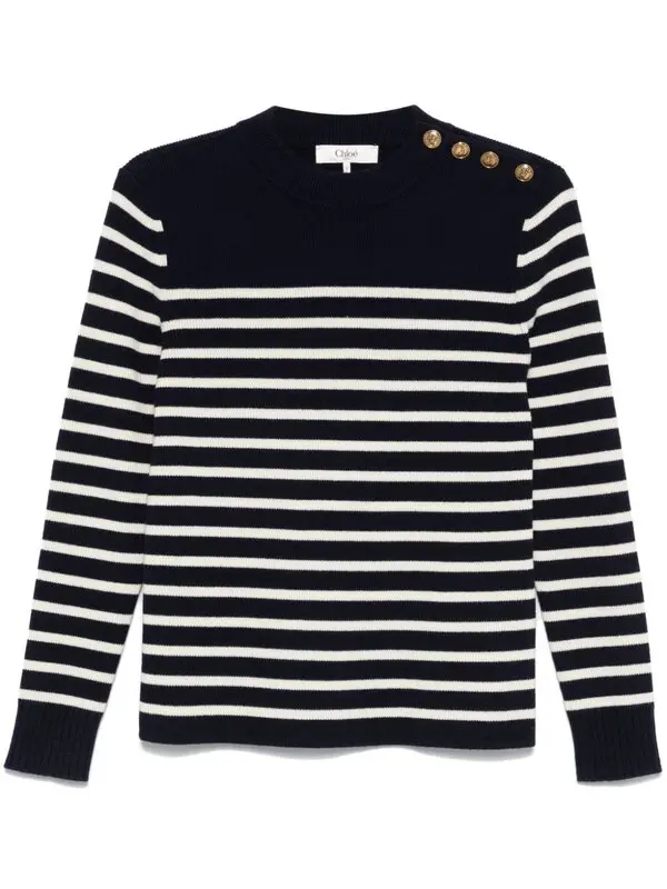Chloé Striped Sweater - Blue