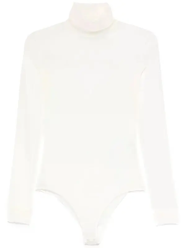 MAISON MARGIELA Semi-sheer Bodysuit - Neutrals