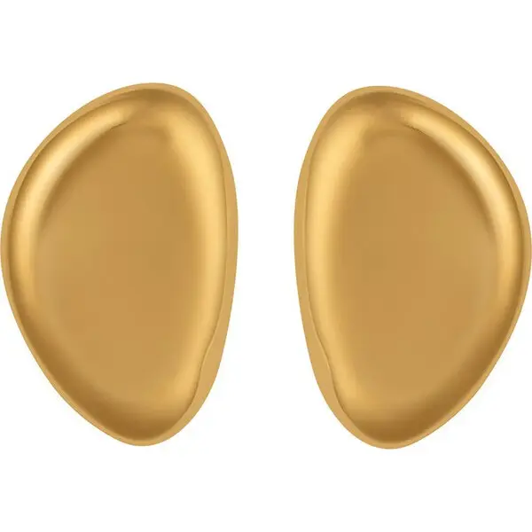 CHRISTINA CARUSO Small Oval Drop Earrings - 14k Gold