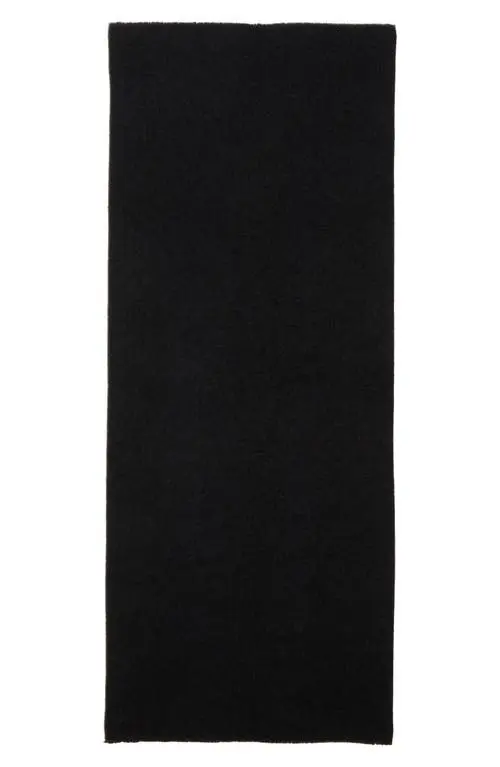 TOTEME Classic Wide Virgin Wool Scarf - Dark Grey Melange