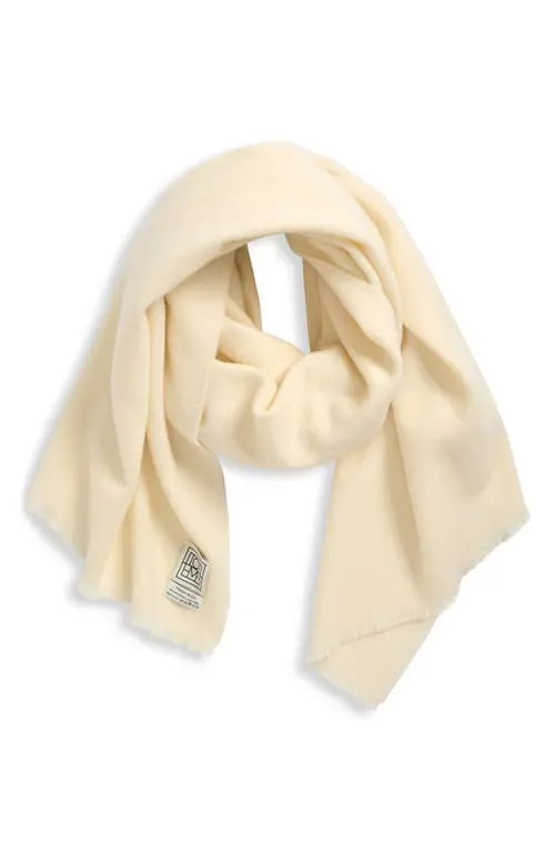 TOTEME Classic Wide Virgin Wool Scarf - Ivory