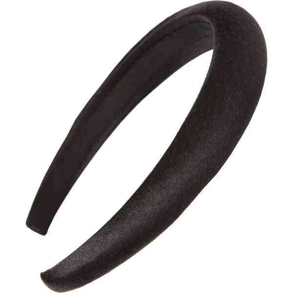 JENNIFER BEHR Tori Hammered Silk Headband - Black