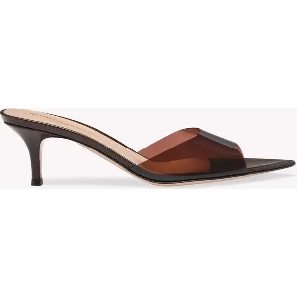 GIANVITO ROSSI Elle 55 Mules - Brown