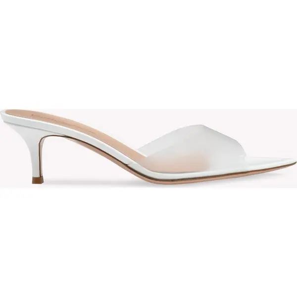 GIANVITO ROSSI Elle 55 Mules - White