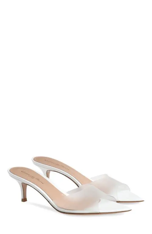 GIANVITO ROSSI Elle 55 Mules - White