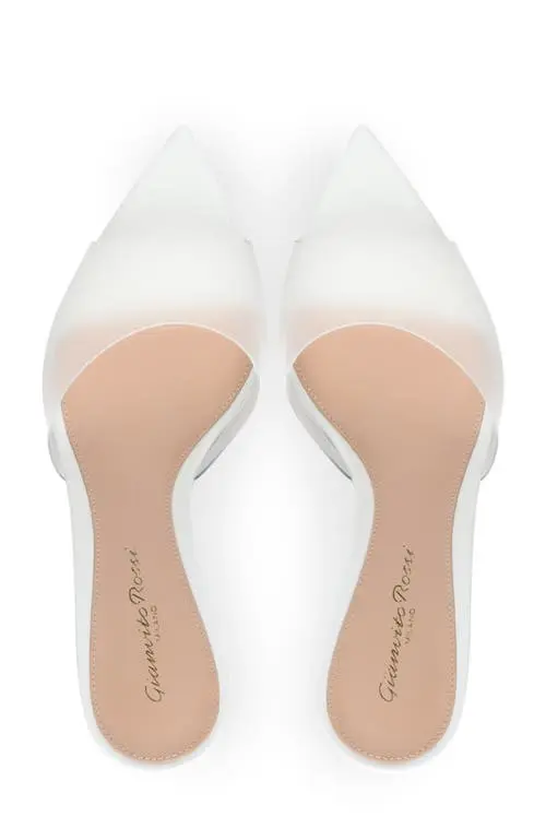 GIANVITO ROSSI Elle 55 Mules - White