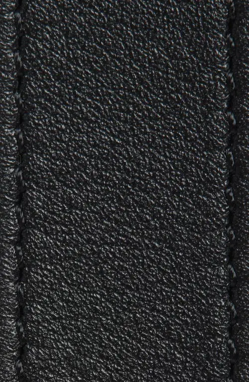 Valentino Garavani Vlogo Signature Leather Belt - Black