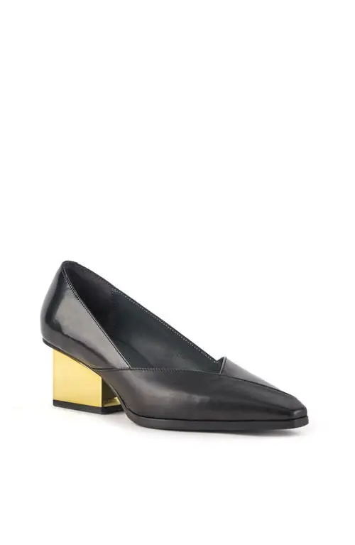 United Nude Layer Raila Pump - Black + Gold