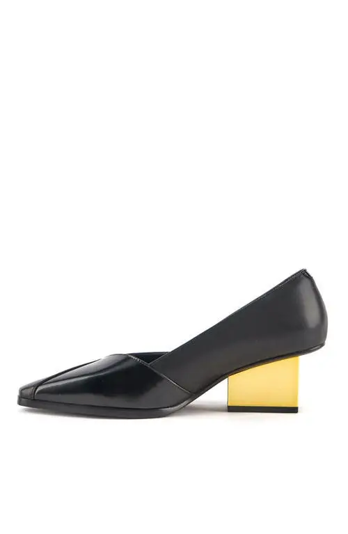 United Nude Layer Raila Pump - Black + Gold