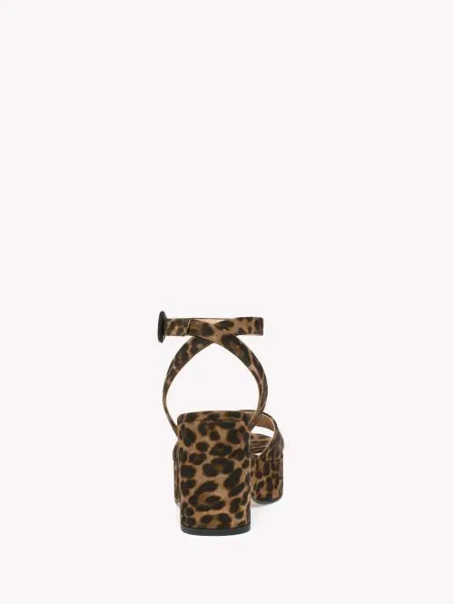 GIANVITO ROSSI Alma Leopard Print Platform Sandal