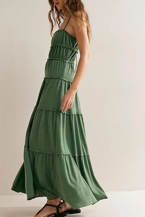 Free People Brooke Maxi Dress In Sage - 80% Off | Editorialist