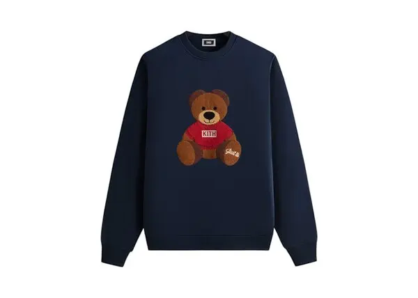 Kith Kithmas Teddy Nelson Crewneck Sweatshirt - Nocturnal