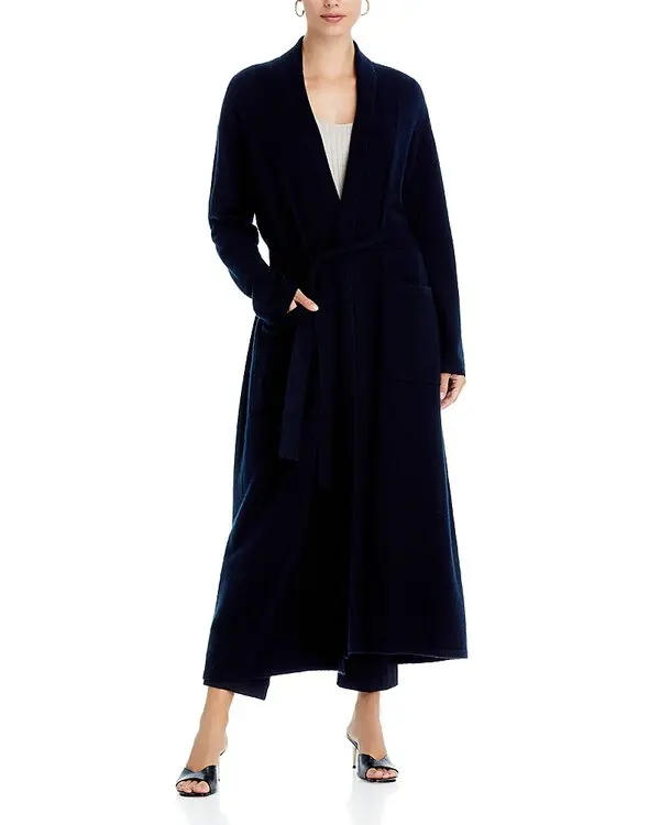 ARLOTTA Cashmere Blend Long Robe Exclusive - Black