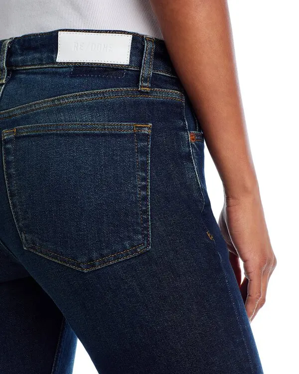 RE/DONE Slim Straight Crop Jeans