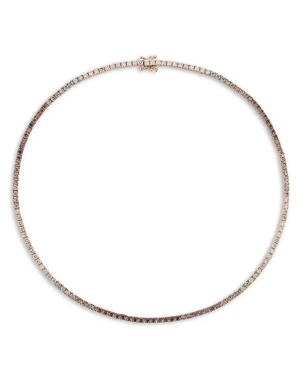 Bloomingdale'S Diamond Choker Tennis Necklace - Pink