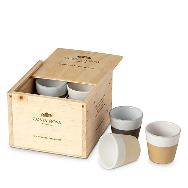 COSTA NOVA Grespresso Espresso Cups, Set Of 8 - Gray