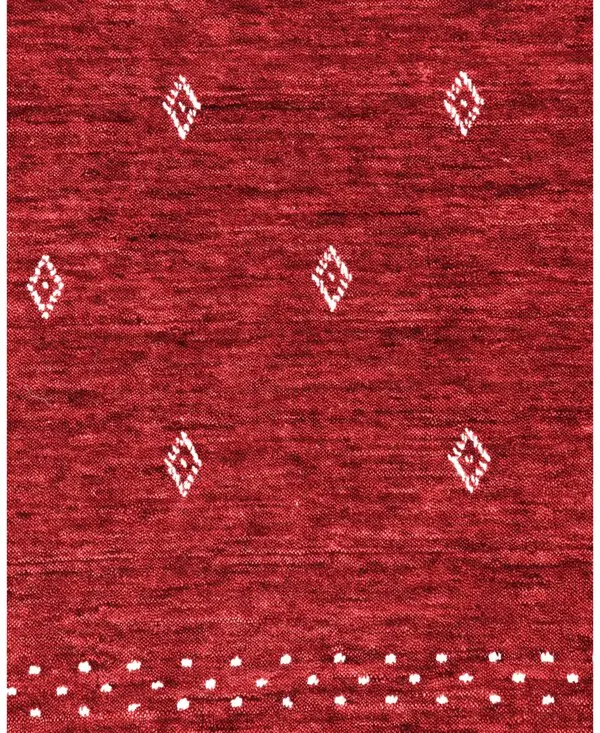 TIMELESS RUG DESIGNS Gabbeh Simi Area Rug, 3' X 5 - Red