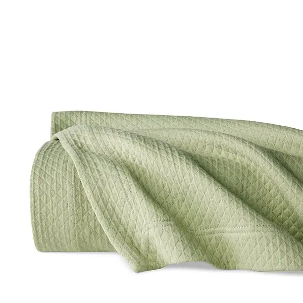 SFERRA Rombo Cotton Diamond Matelasse Coverlet, Twin - Willow