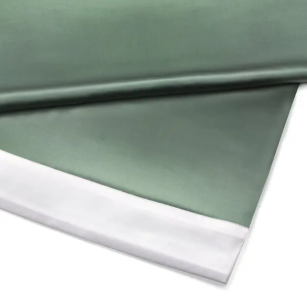 Gingerlily Ashdown Silk Flat Sheet, Queen - Green/white