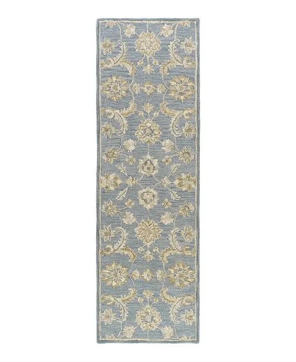 LR HOME Dreamscape Dream-82437 Runner Area Rug, 2'6 X 8 - Stone/blue