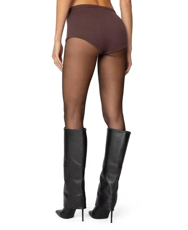 EDIKTED Ashlin Knit Micro Shorts