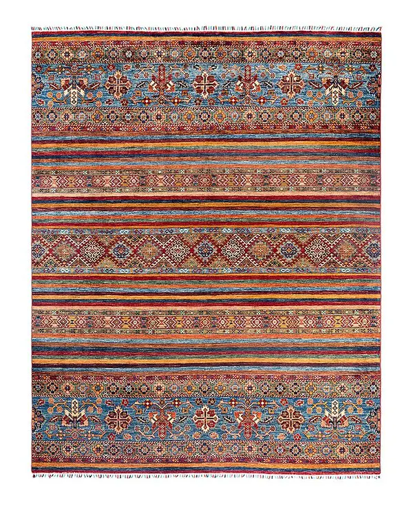 Bloomingdale'S Tribal M1999 Area Rug, 8'3 X 10'6 - Red