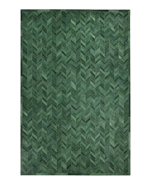 TIMELESS RUG DESIGNS Cowhide Meir Area Rug, 8' X 10 - Green