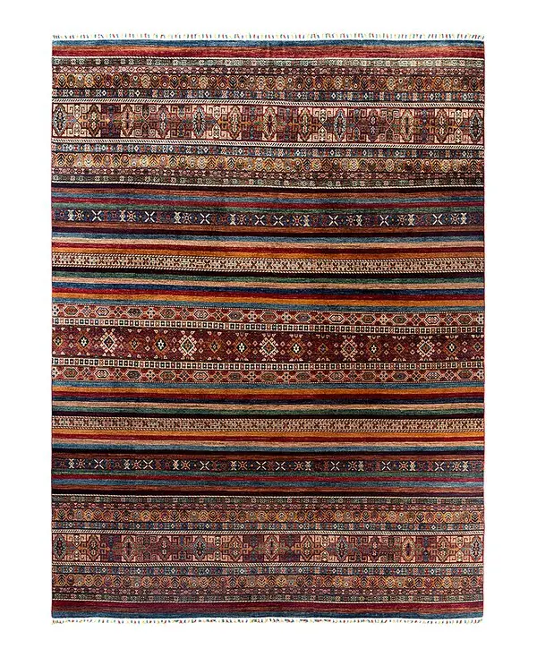 Bloomingdale'S Tribal M1999 Area Rug, 8'11 X 12'2 - Red