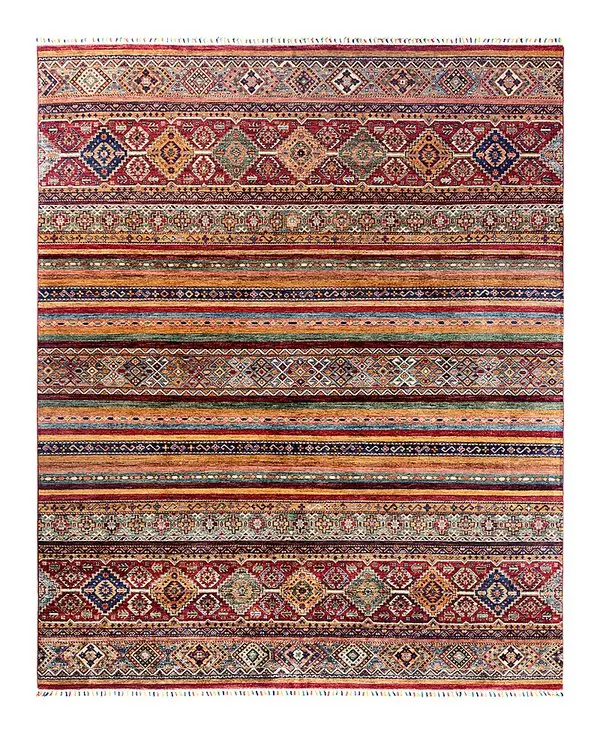 Bloomingdale'S Tribal M1999 Area Rug, 8'1 X 10 - Red
