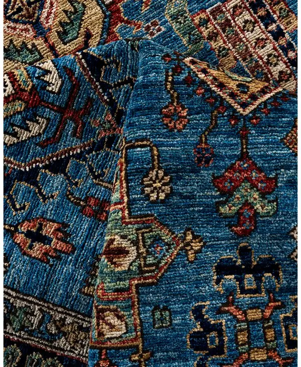 Bloomingdale'S Serapi M1999 Area Rug, 6'1 X 9'4 - Light/blue