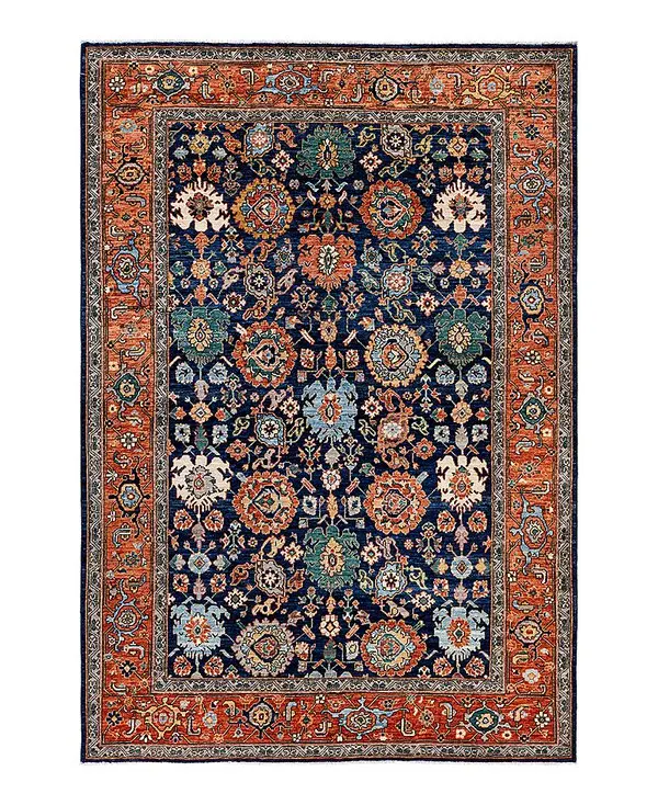 Bloomingdale'S Serapi M1999 Area Rug, 6'4 X 9'6 - Blue