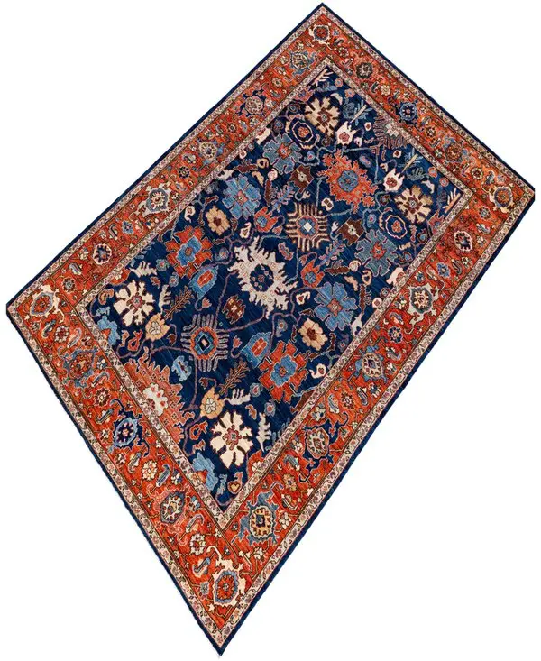 Bloomingdale'S Serapi M1999 Area Rug, 6'1 X 9 - Blue